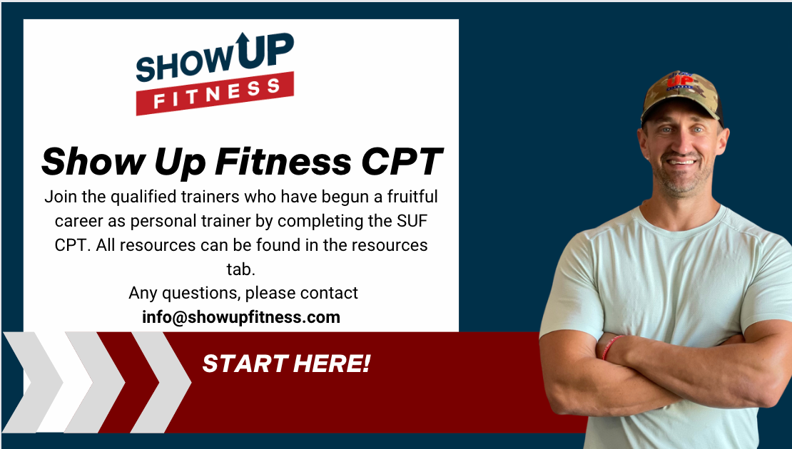 Time to become a Show Up Fitness CPT!