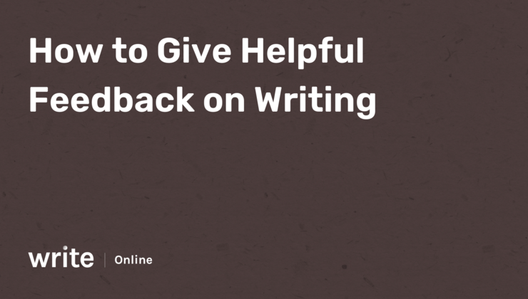 Writing feedback online | Writing feedback courses | Write