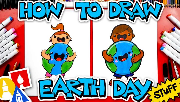 How To Draw Earth Day