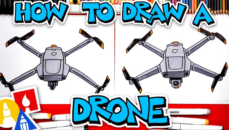 How To Draw A Drone | Art For Kids Hub
