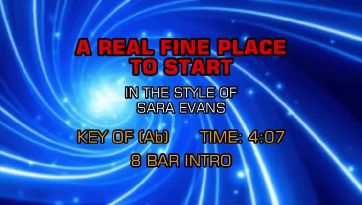 Sara Evans - Real Fine Place To Start (A Real Fine Place To Start)