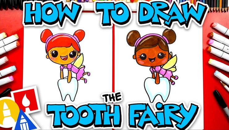 How To Draw The Tooth Fairy | Art For Kids Hub