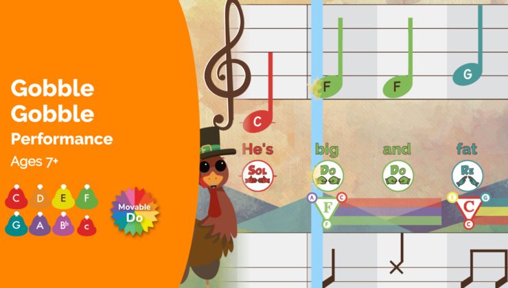 Gobble Gobble Gobble—F Major—Movable Do (Performance)