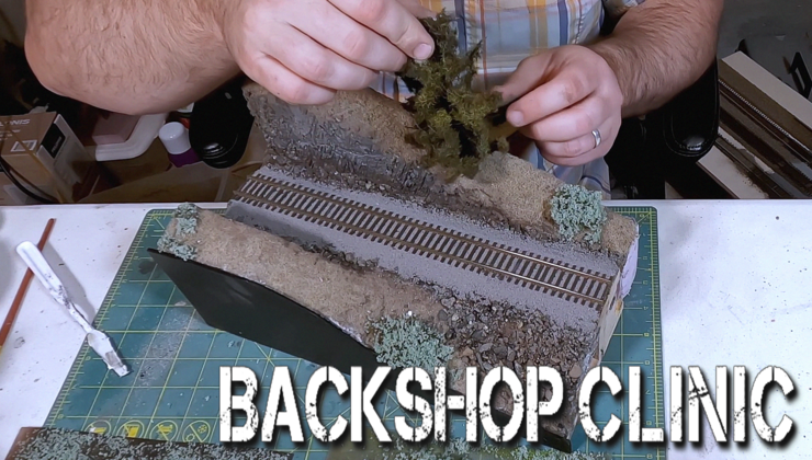 Foam scenery - Finishing up the scene