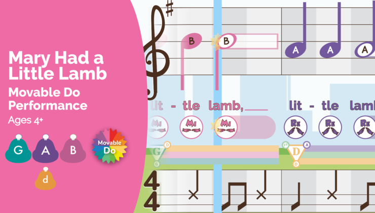 Mary Had a Little Lamb—G Major—Movable Do (Performance)