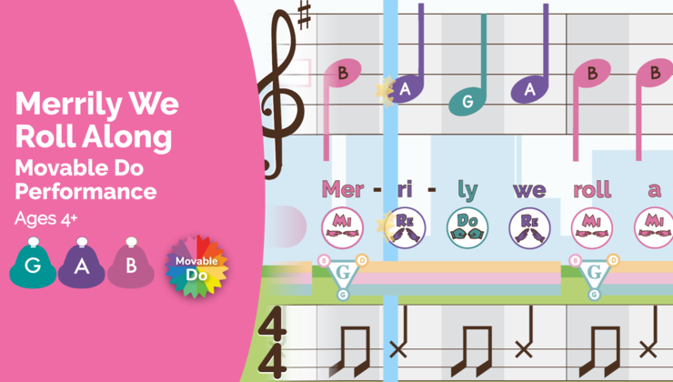 Merrily We Roll Along—G Major—Movable Do (Performance)