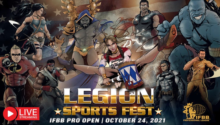 2021 IFBB Pro Open Legion Sports Fest | Center Podium TV