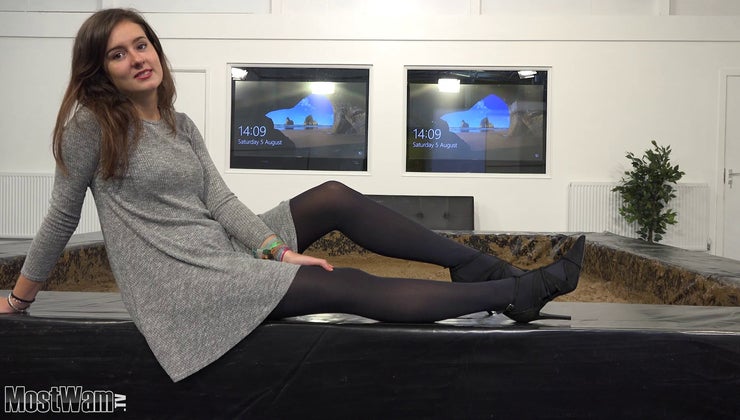 Pre-Mud Wrestling Mia In The Mud | MostWam