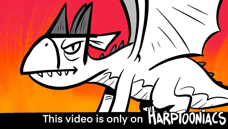 Steve Harpster shows how to draw dragons. | Harptooniacs