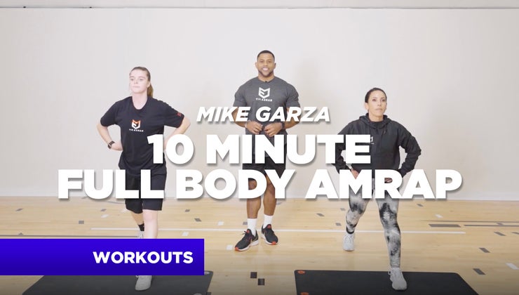 10 Min Full Body AMRAP Workout with Mike Garza