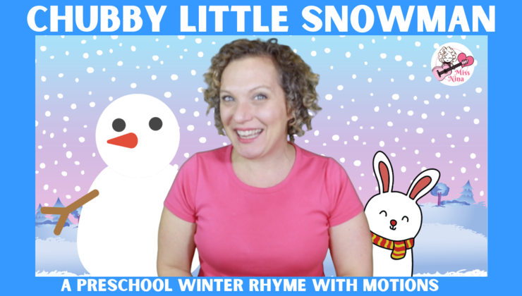 Chubby Little Snowman | Winter Rhyme | FIngerplay & Gross Motor ...