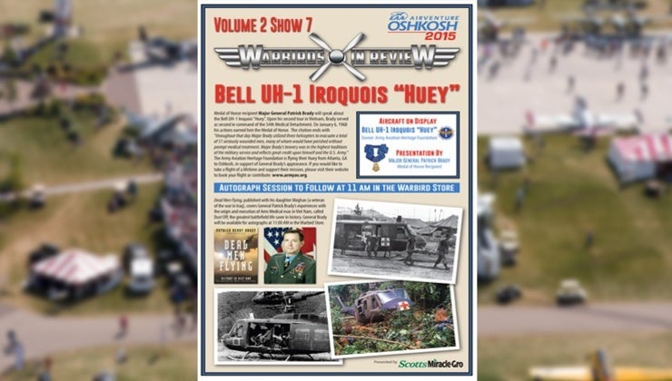 Warbirds In Review 2015 Bell Huey Helicopter with Gen. Patrick Brady ...