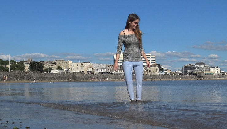 Nadia On Our Local Beach | MostWam