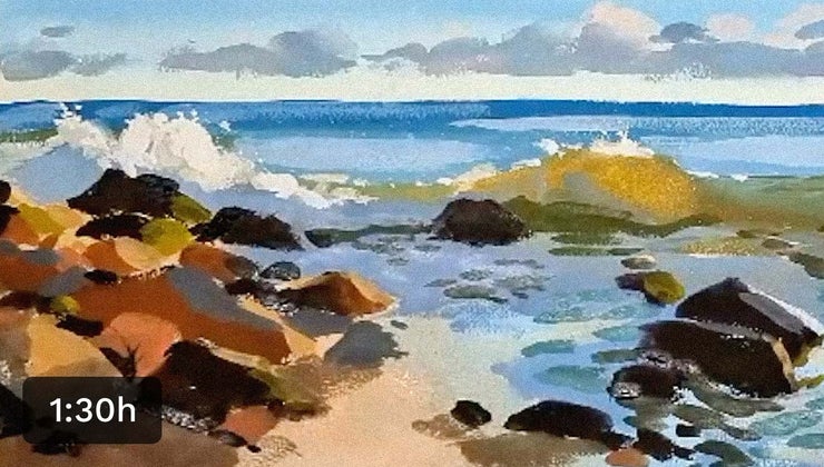 Water Colour with Gouache