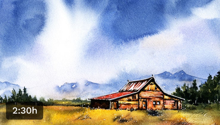 Dramatic Landscape - Painting a Storm in Watercolour and Pen