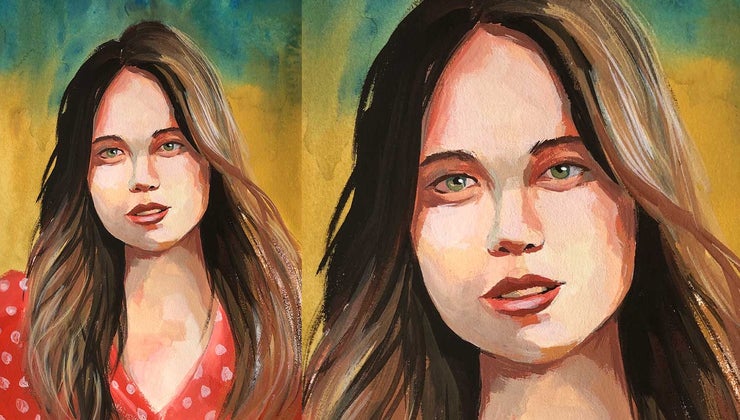 Capturing Human Features in Gouache