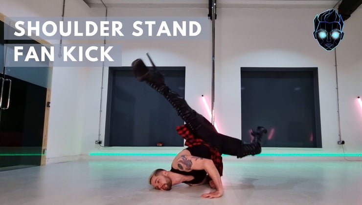 Shoulder Stand Fan Kick | The Pole Wizard
