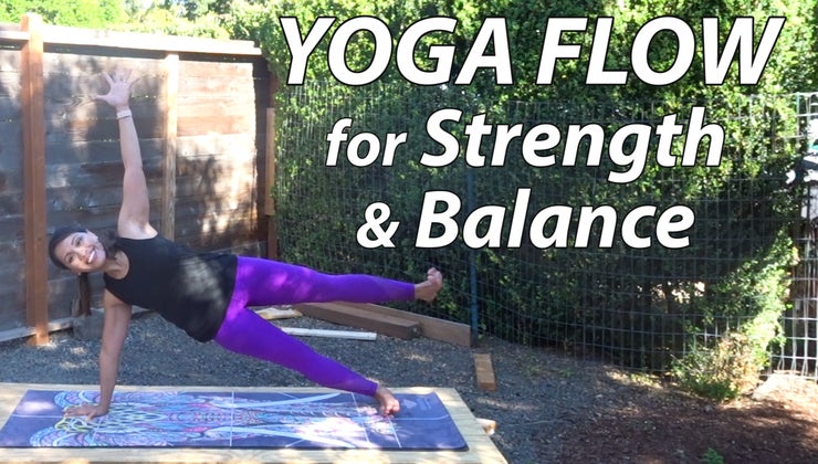 Standing Vinyasa Flow Yoga for Strength & Balance | Under 2 | Yoga ...