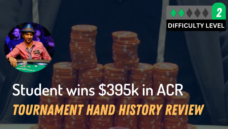 Student Wins $395k in ACR Tournament: Hand History Review