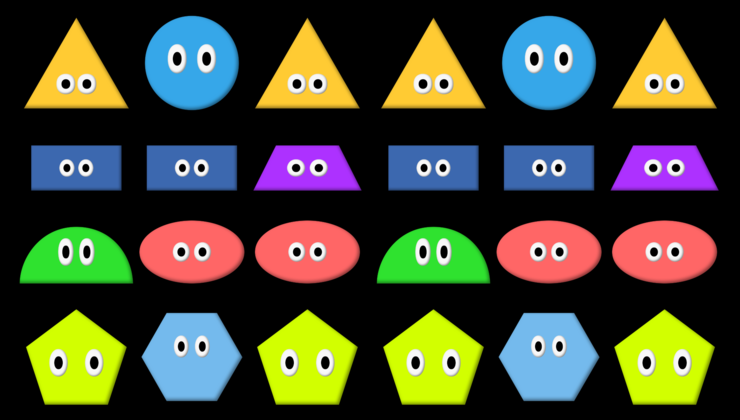 Patterns 3 - ABB, AAB, & ABA Patterns | The Kids' Picture Show