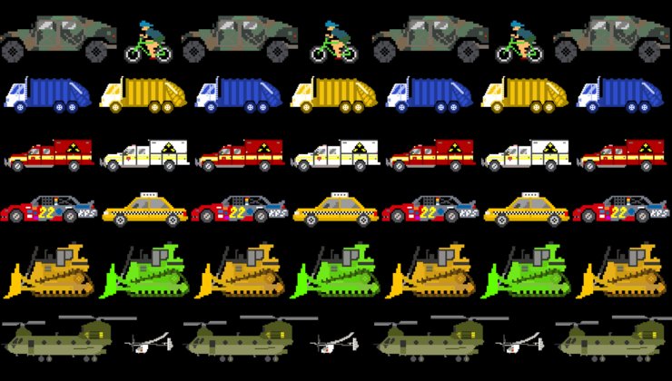 Vehicle Patterns 2 - ABAB Patterns | The Kids' Picture Show