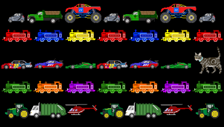 Vehicle Patterns 3 - ABC Patterns | The Kids' Picture Show