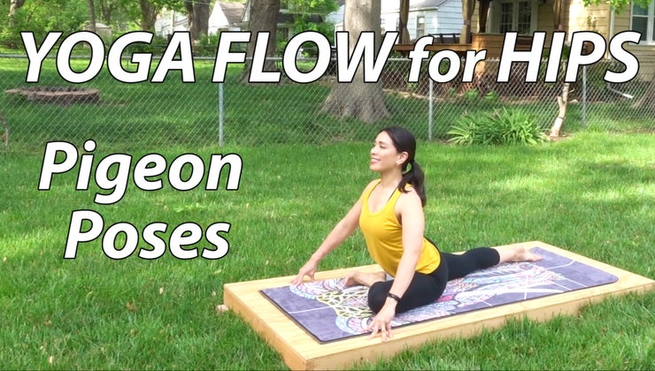 Hip Opening Vinyasa Yoga (Pigeon Poses) - Under 40-Minute Y | Yoga ...