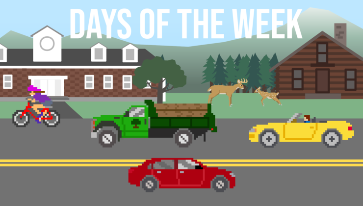 Days of the Week with Vehicles | The Kids' Picture Show