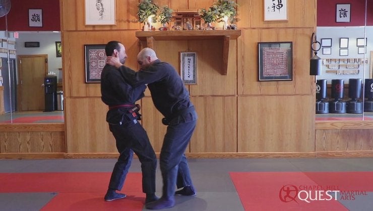 Fire Two-hand Lapel Grab Escape | Quest Jiu-Jitsu and Self-Defense