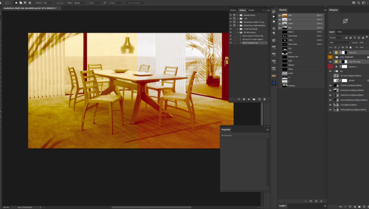 Localized Adjustments To Our Composite Using AOV Mattes