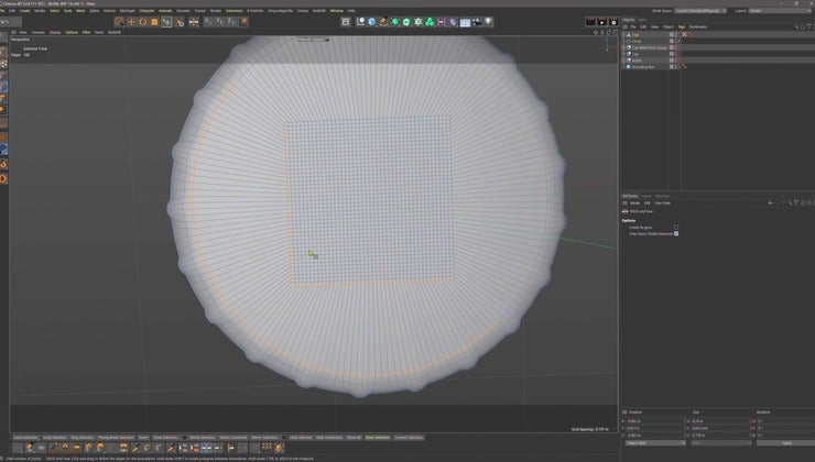 Tutorial on Welding In The Top Of The Cap | 3D Modelling