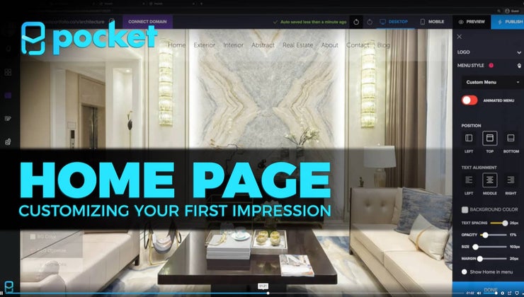 Create A Custom Home Page | PRO EDU Photography Education