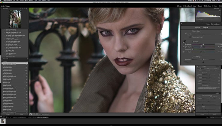 Chromatic Aberration & color fringing Image correctoin tool