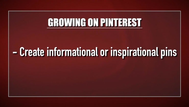 Getting Started- Growing on Pinterest | PRO EDU Photography