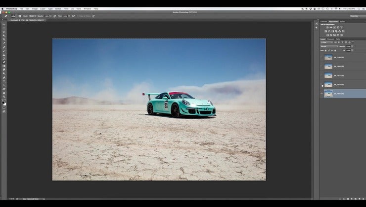 Static Shot One-RAW Processing and Assembly | Car Retouching