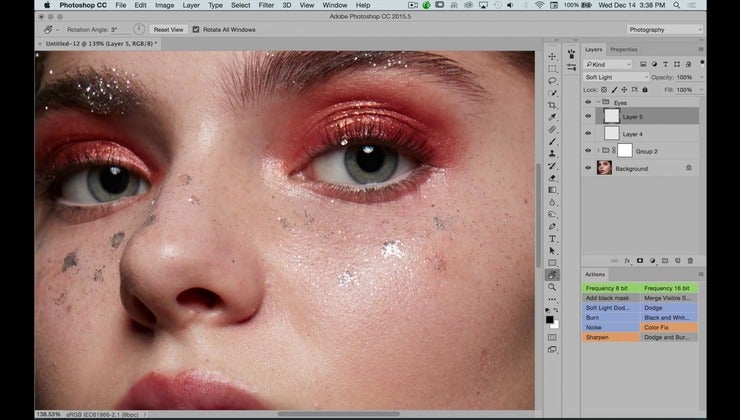 Retouching eyes and eyelashes for beauty portraits Tutorial