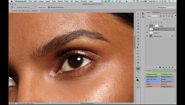 Eyebrows retouching for beauty image| Pro Edu retouching