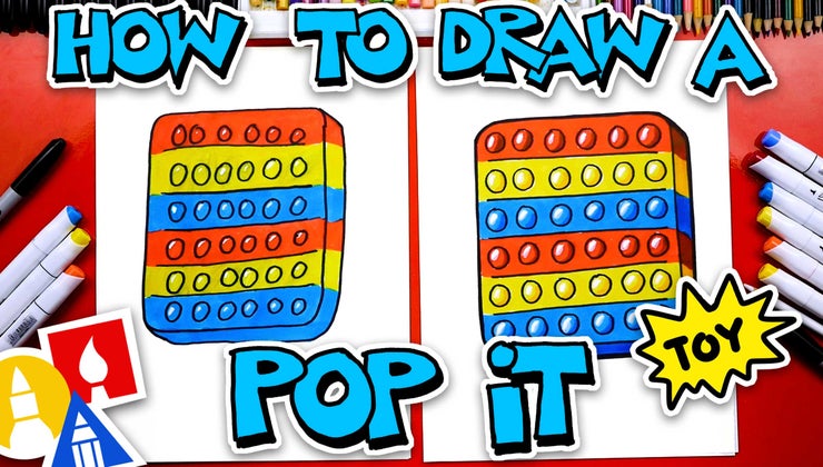 How To Draw A Pop It Toy