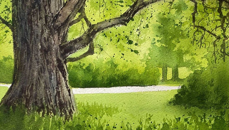 Inspired by Nature - Watercolour Textures, Layers, and Negat