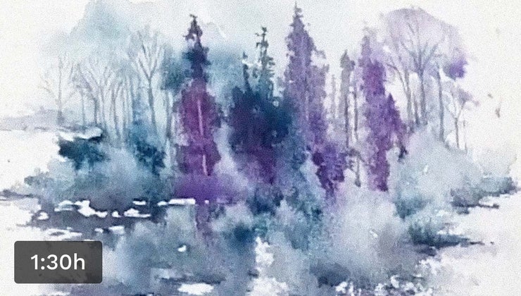 Spontaneous Landscapes in Watercolour