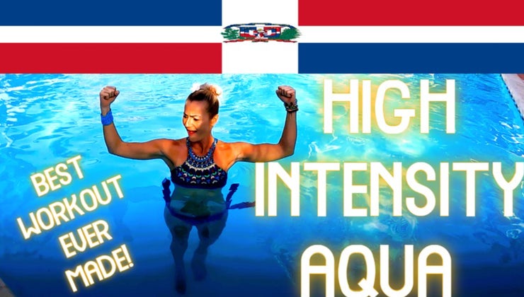 HIGH INTENSITY AQUA INTERVALS WITH AQUA DUMBBELLS | ON DEMAND AQUA WORKOUTS