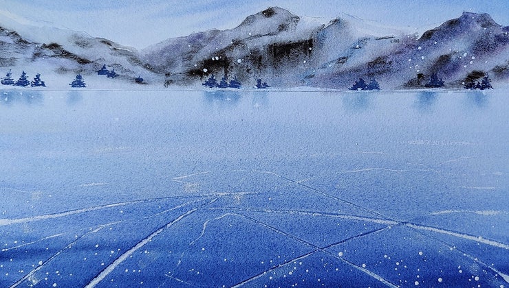 Watercolour Mystical Icescapes – Breaking the Ice with Gouac