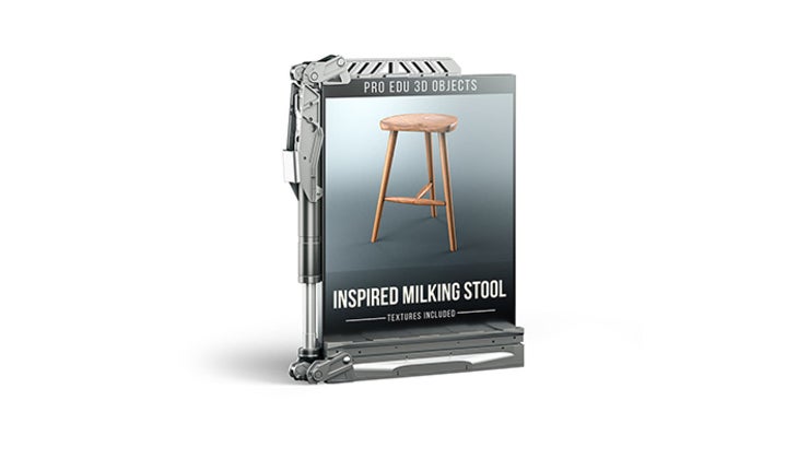 Inspired Milking Stool 3D Model | Geoff DeVries | PRO EDU