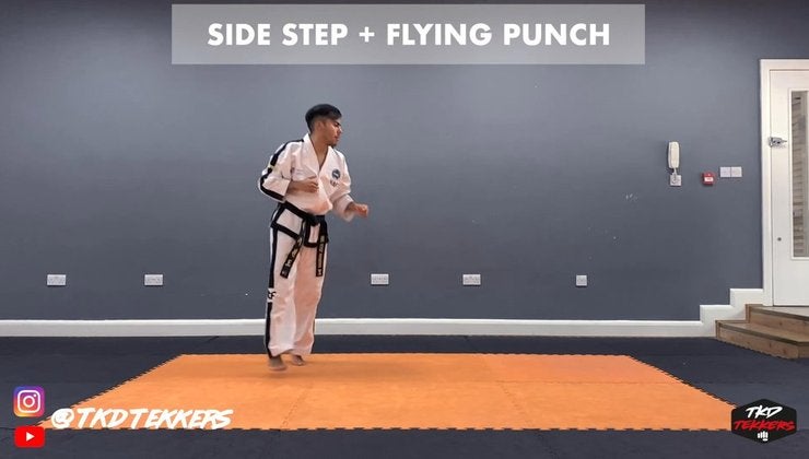 Flying Punch: Progression Drill 2 | TKD Tekkers