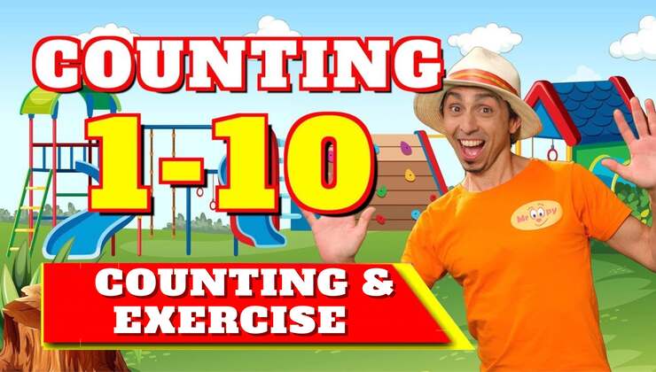 Learn to Count and Exercise from 1 to 10 | Math Brain Breaks