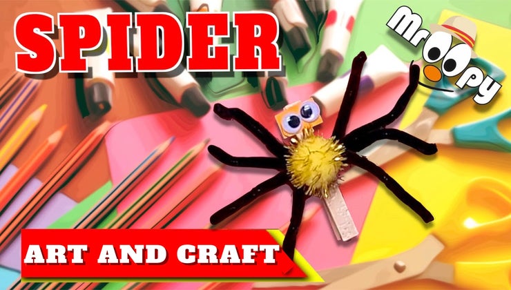 Learn How To Make a Spider | Art and Craft For Kids
