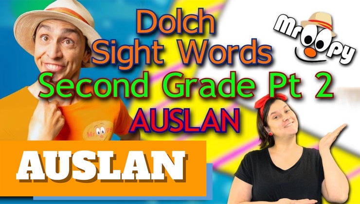 Dolch Sight Words with Auslan Australian Sign Language