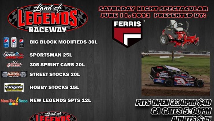 Saturday Night Spectacular (6/11/2022) | Land of Legends Raceway TV