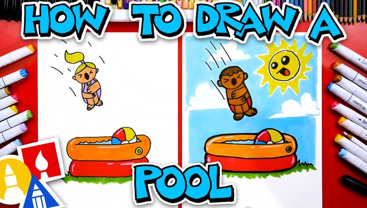 How To Draw A Pool | Art For Kids Hub