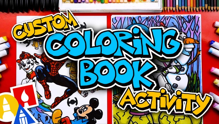 Happy Coloring Book Day ~ Custom Coloring Page Activity | Art For Kids Hub